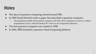 Quantum computing | PDF