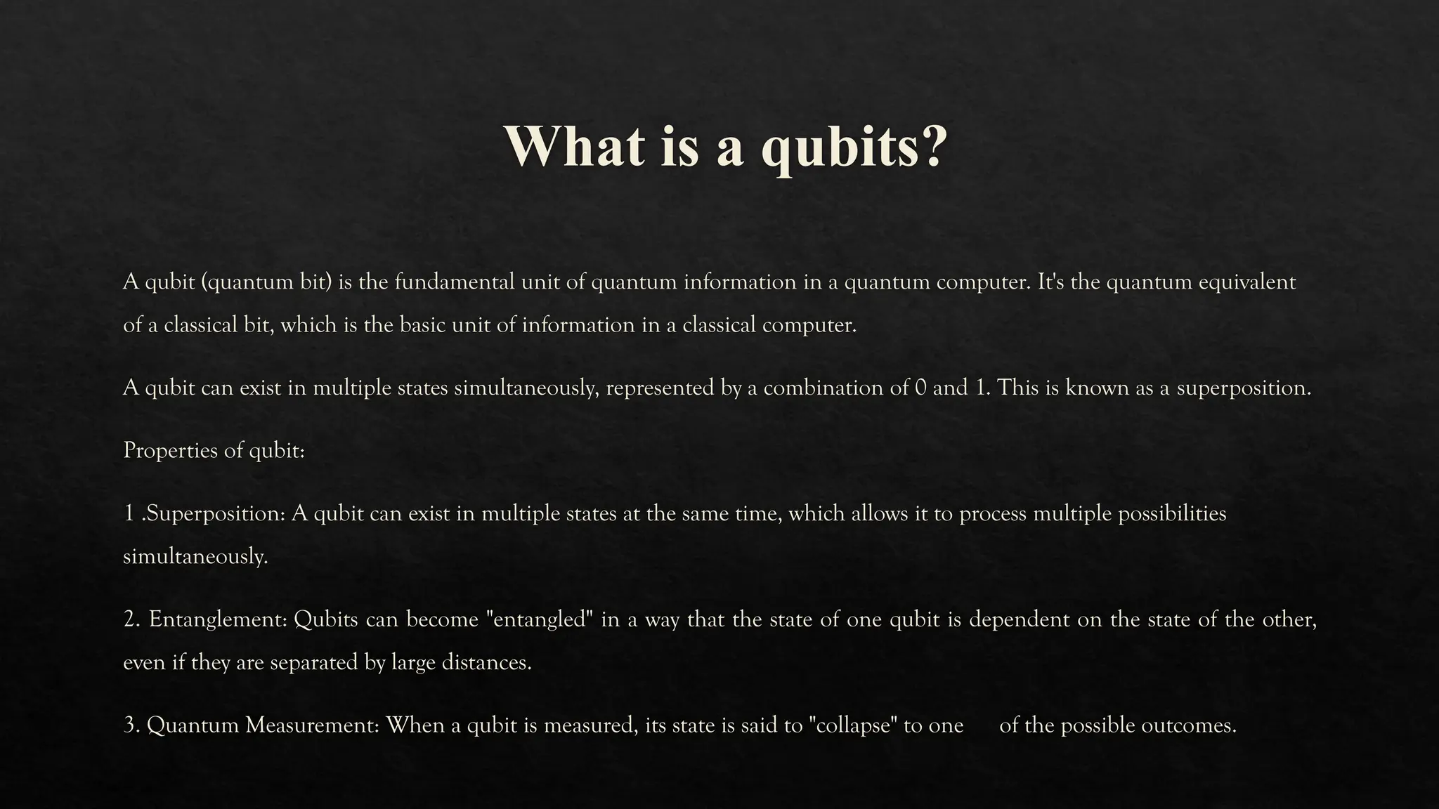 Quantum Computing and what is qbits.pptx | Free Download