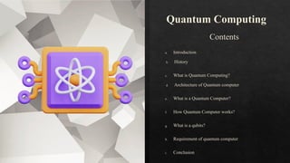 Quantum Computing and what is qbits.pptx | Free Download