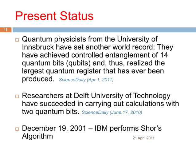 Quantum computing - Introduction | PPTX