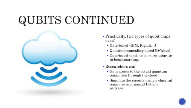 Quantum computing and machine learning overview | PPTX