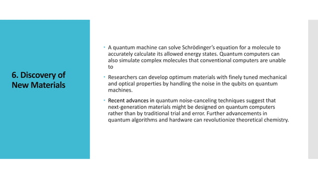 QUANTUM COMPUTING APPLICATION.pptx | Physics | Science