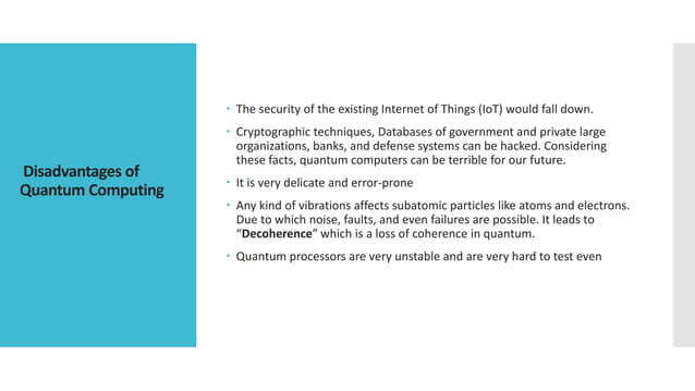 QUANTUM COMPUTING APPLICATION.pptx | Physics | Science