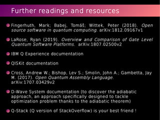 Quantum computing for CS students: open source software | PPT
