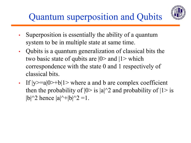 Quantum computing in machine learning | PPTX | Physics | Science