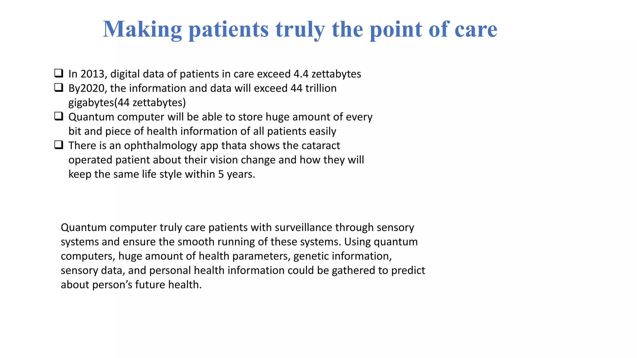 Quantum computing in medical technology | PPTX