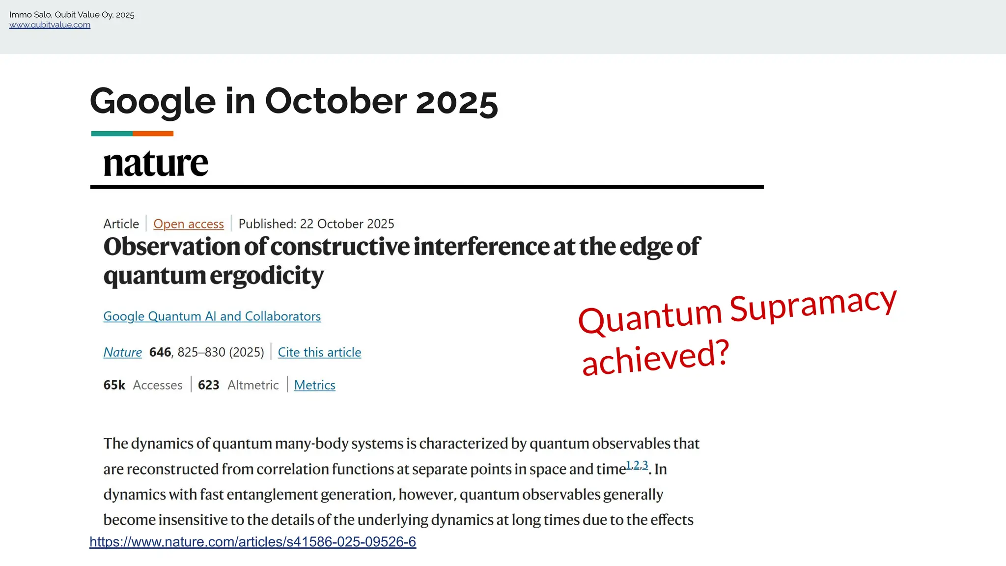 Quantum computing in practice 2025, Immo Salo, Qubit Value Oy.pdf