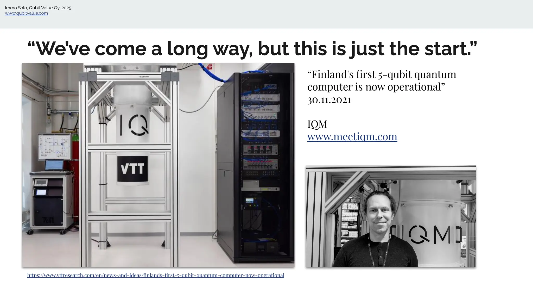 Quantum computing in practice 2025, Immo Salo, Qubit Value Oy.pdf