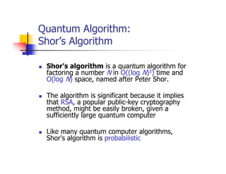 Quantum computing meghaditya | PPT