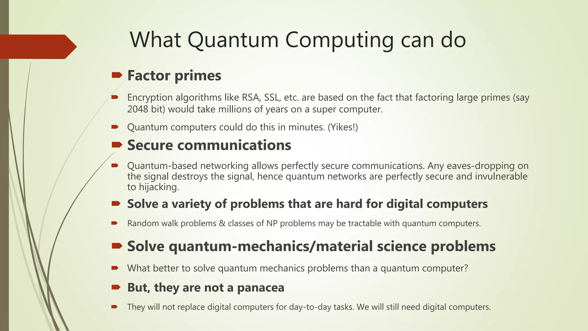 Quantum Computing and its security implications | PPTX