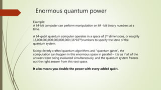 Quantum Computing and its security implications | PPTX