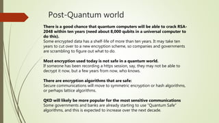 Quantum Computing and its security implications | PPTX