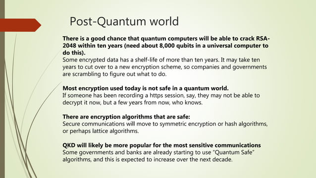 Quantum Computing and its security implications | PPTX | Physics | Science