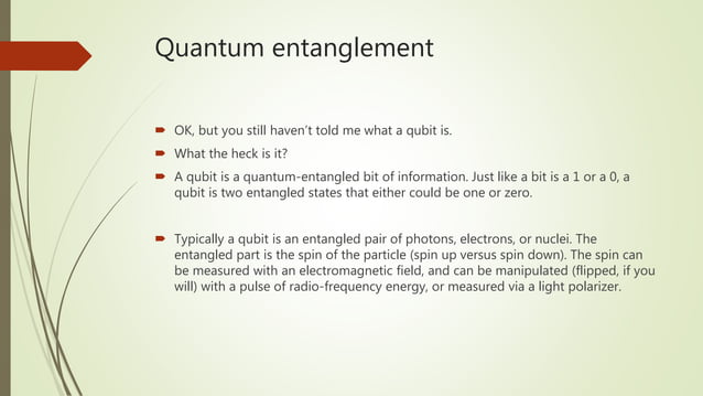 Quantum Computing and its security implications | PPTX | Physics | Science