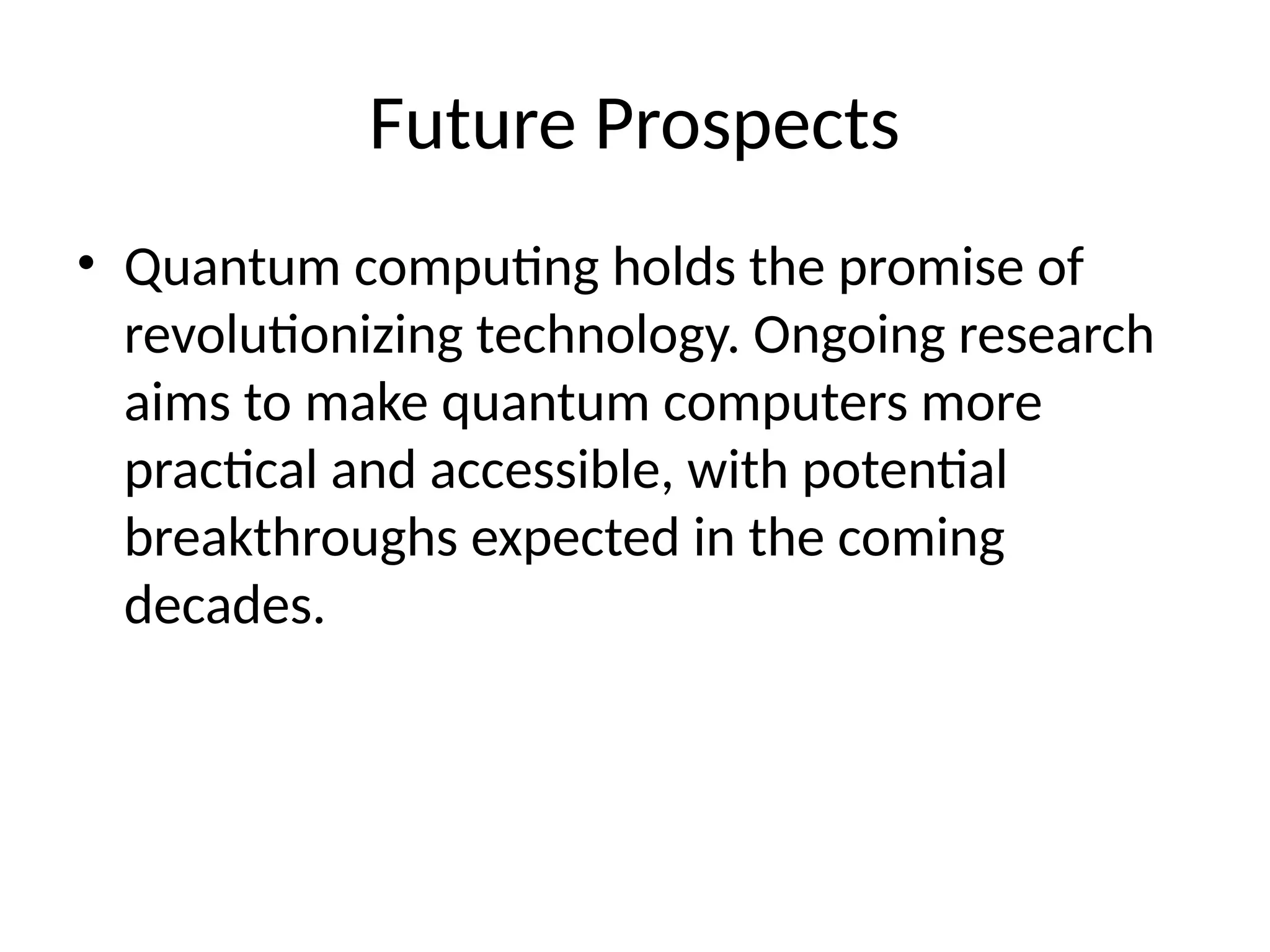 Quantum computing basics, power point presentation | PPTX