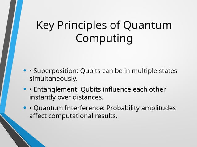 Quantum Computing presentation ppt form some slides | PPT