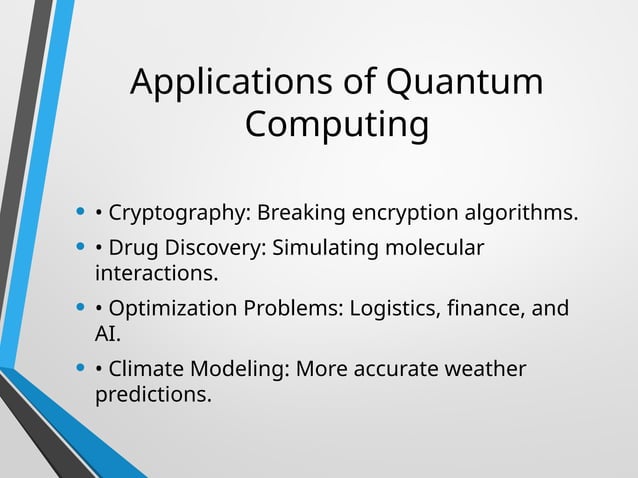 Quantum Computing presentation ppt form some slides | PPT