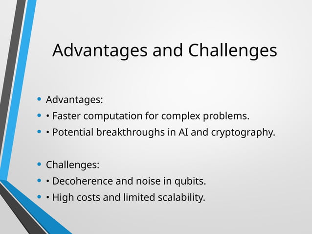 Quantum Computing presentation ppt form some slides | PPT