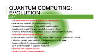 Quantum Computing by Rajeev Chauhan | PPT