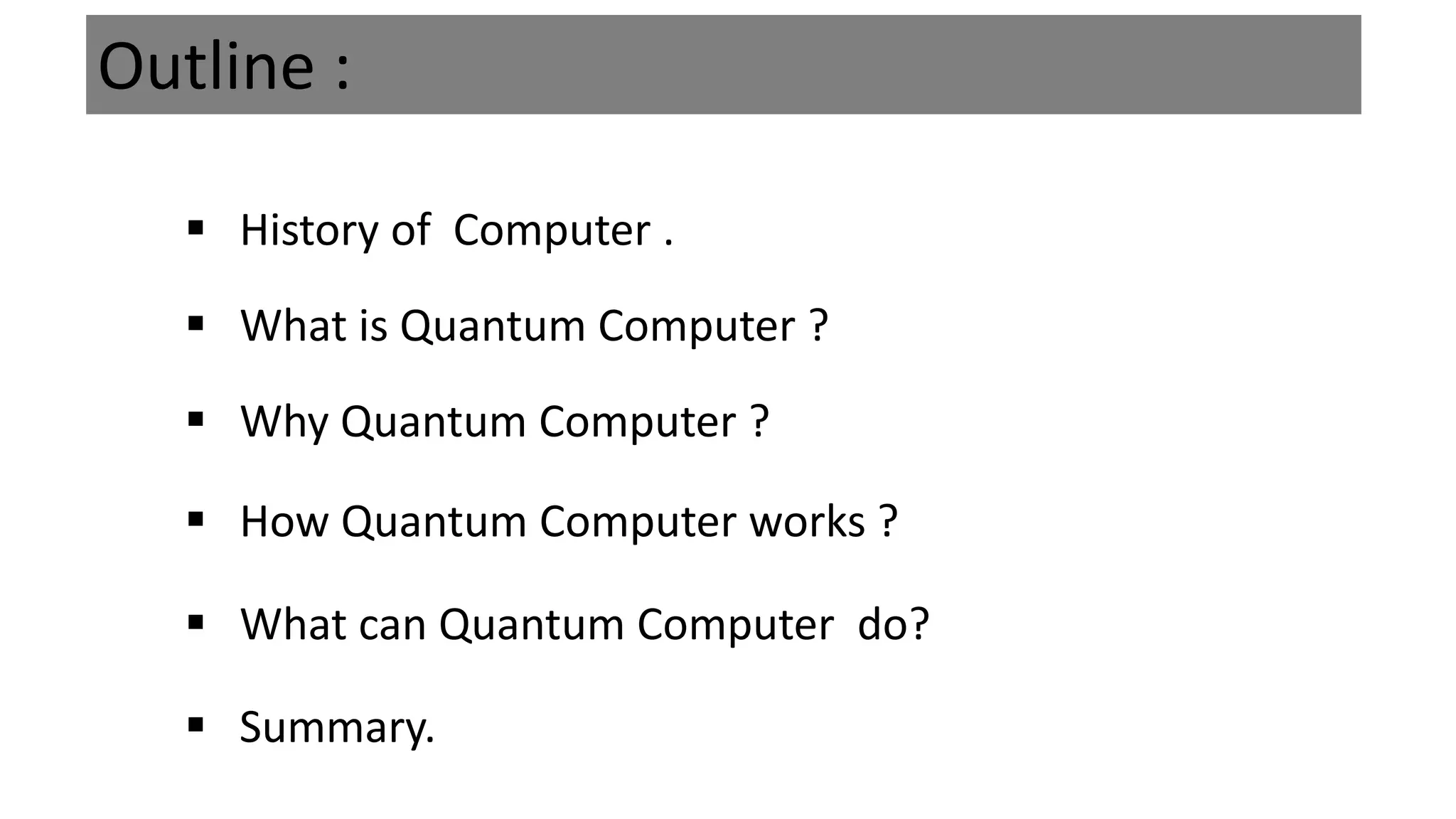 Quantum computing seminar | PPTX