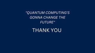 Quantum Computing Seminar Presenatation(Simple format) | PDF