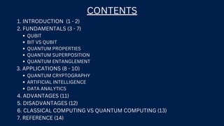 Quantum Computing Seminar Presenatation(Simple format) | PPT