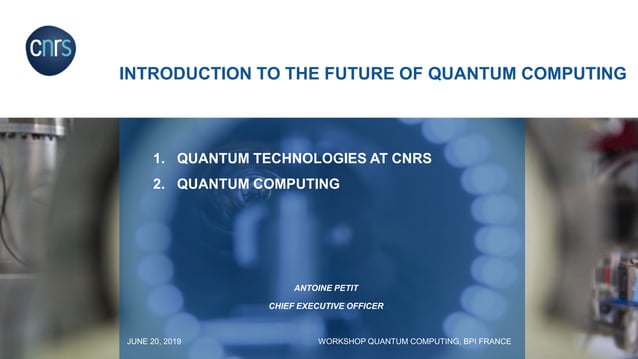Quantum computing software and hardware: the CNRS approach | PDF | Technology Industry | Industries