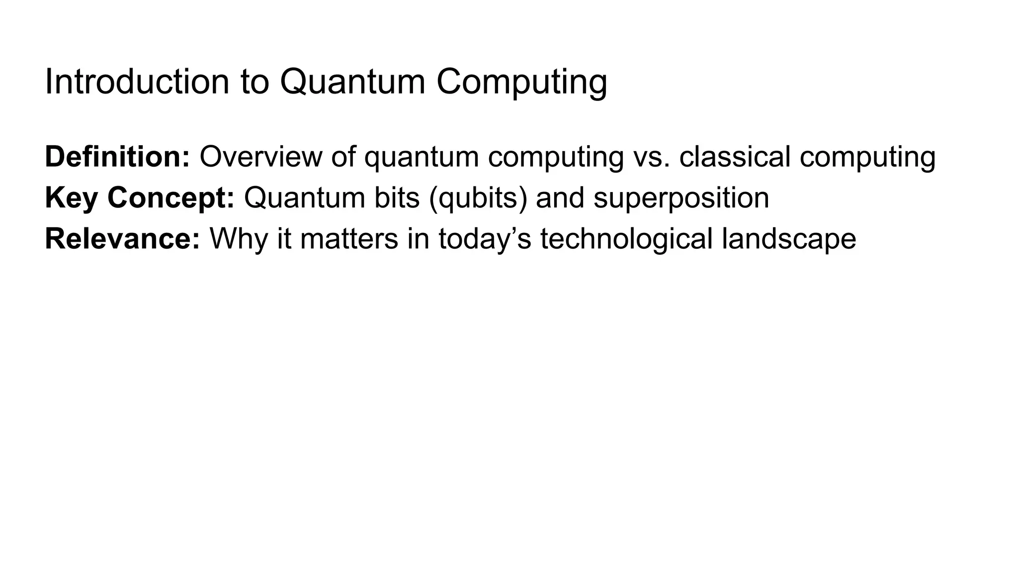 Quantum Computing -The Future of Technology. | PDF