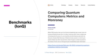 [Q-tangled 22] Quantum Computing Timelines - Peter Morgan | PDF | Physics | Science