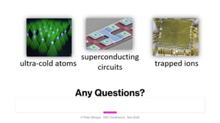 [Q-tangled 22] Quantum Computing Timelines - Peter Morgan | PDF ...