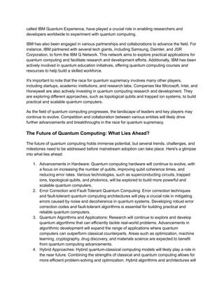 Quantum Computing: Unleashing the Power of Quantum Mechanics | PDF