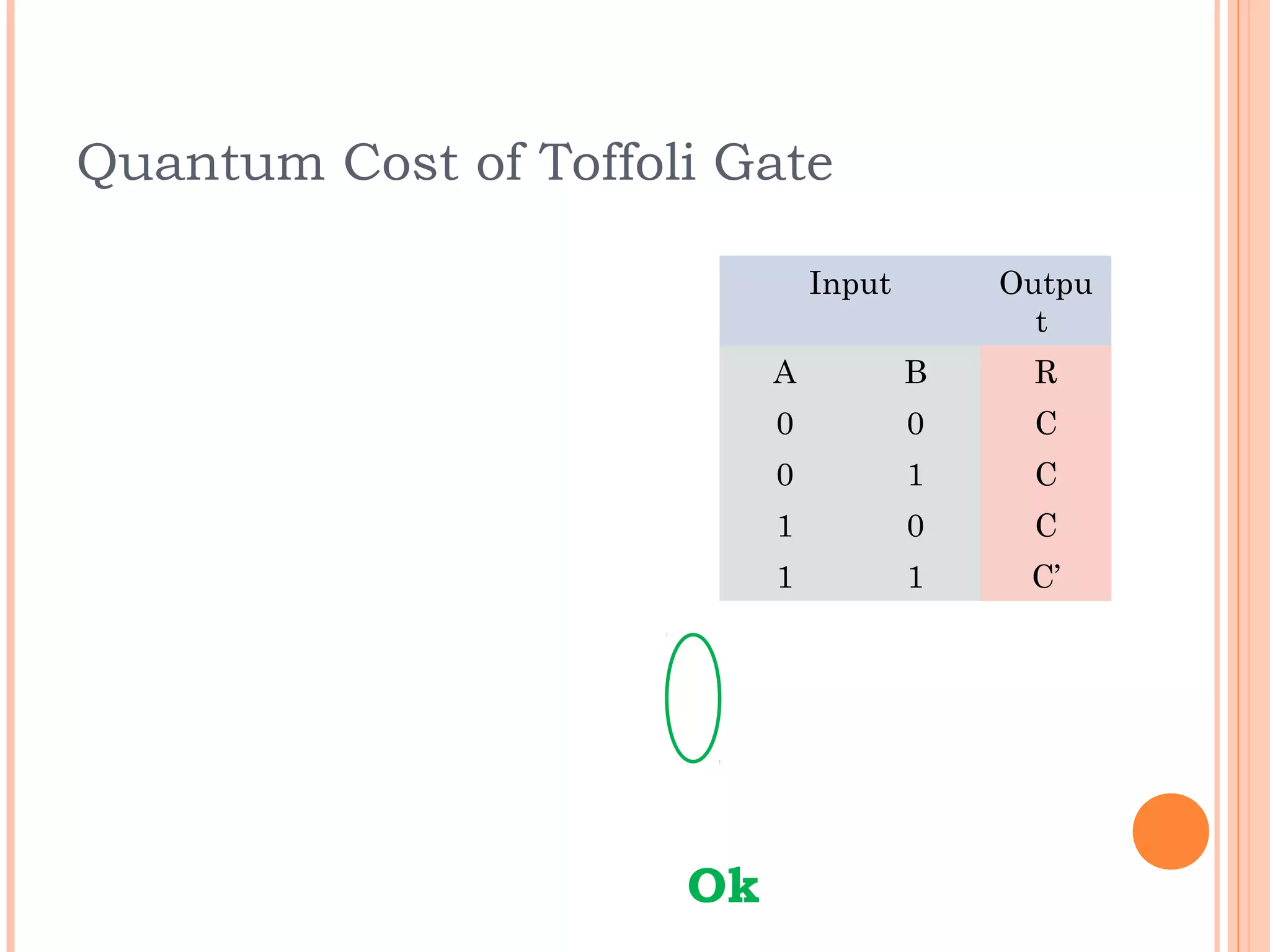 Quantum Cost Calculation Of Reversible Circuit Ppt Programming