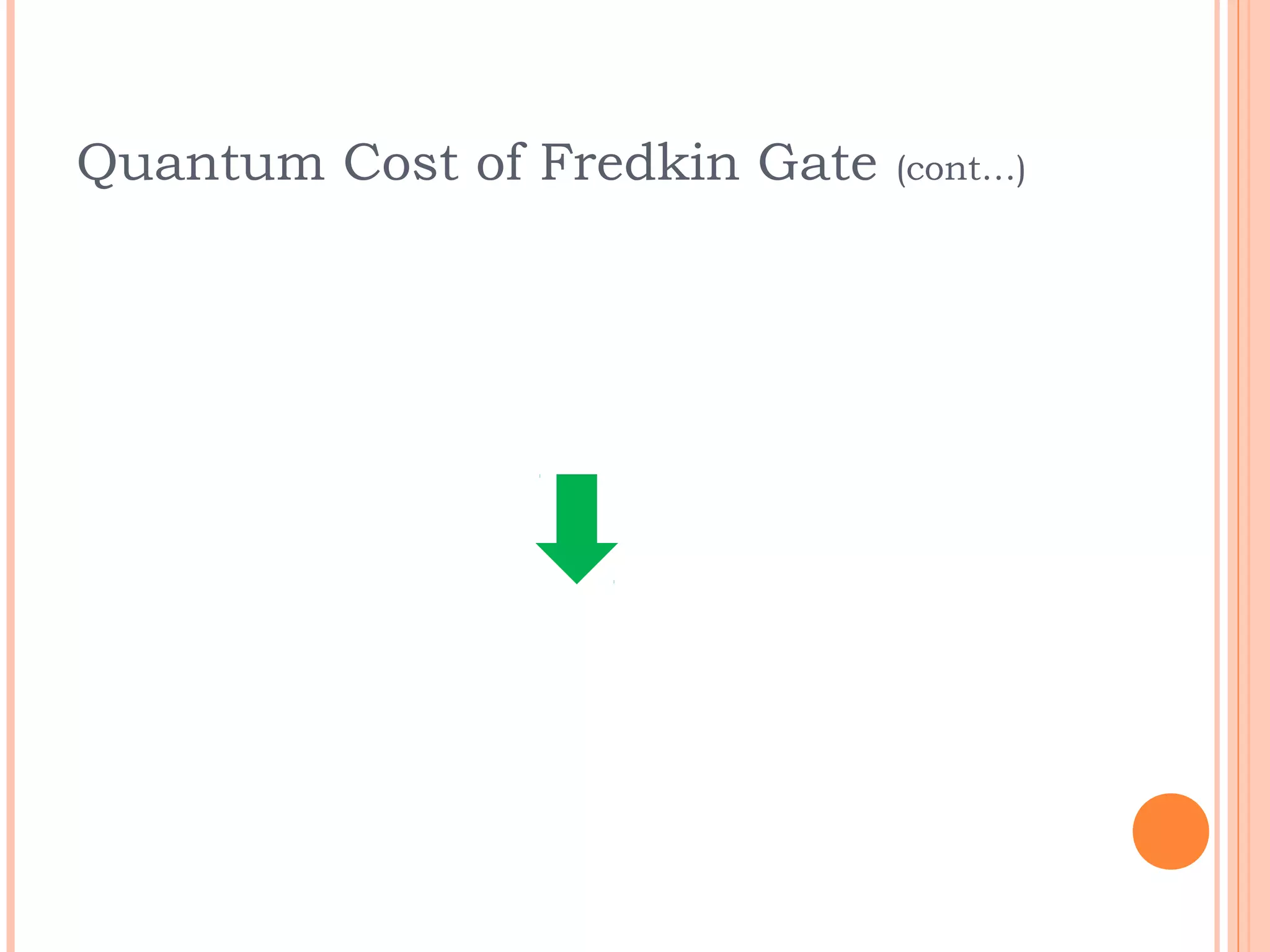 Quantum Cost Calculation Of Reversible Circuit Ppt Programming