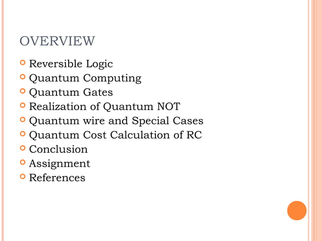 Quantum Cost Calculation Of Reversible Circuit Ppt Programming