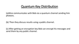 Quantum cryptography | PPTX