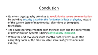 Quantum cryptography | PPTX