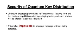Quantum Cryptography | PPTX | Physics | Science