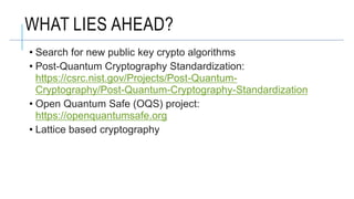 Quantum cryptography by Girisha Shankar, Sr. Manager, Cisco | PPTX