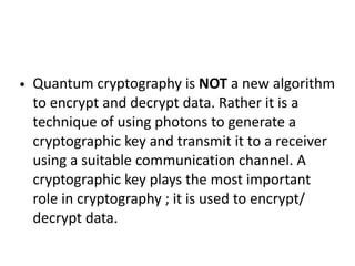Quantum cryptography 12345678910 lecture | PDF