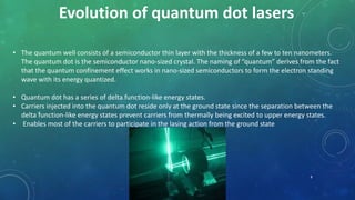 Quantum dot laser | PPTX