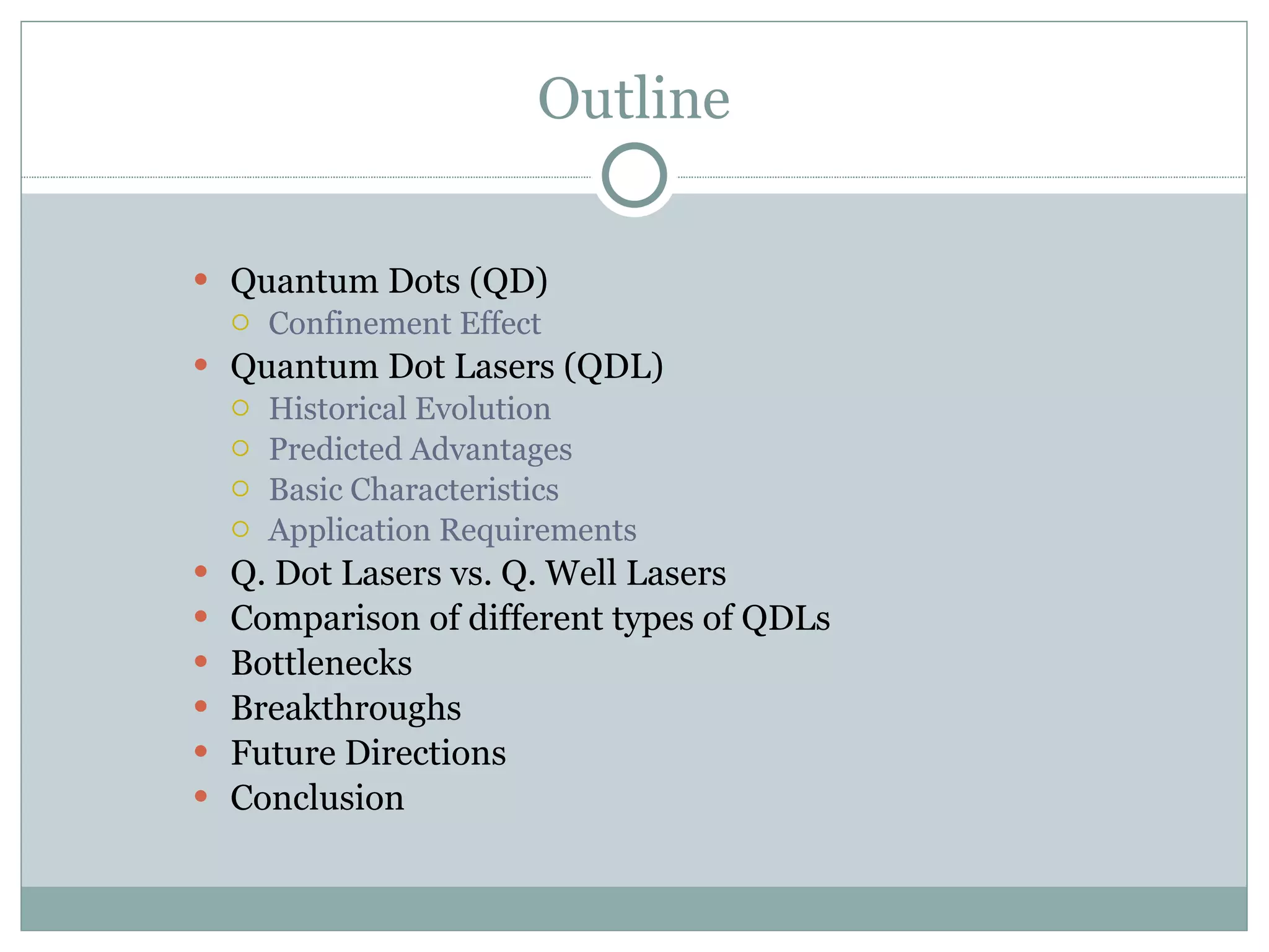 Quantum dot lasers | PPT