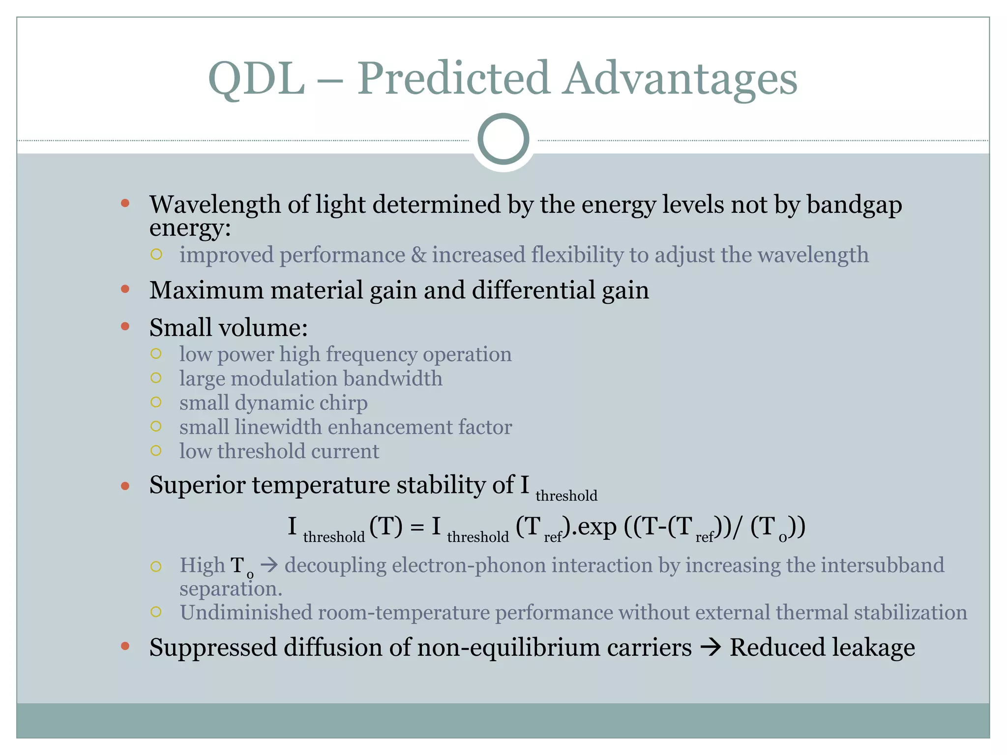 Quantum dot lasers | PPT