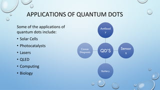 Quantum Dots And Their Properties | PDF