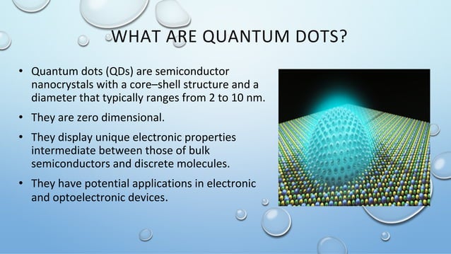 Quantum Dots And Their Properties | PDF | Chemistry | Science