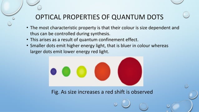 Quantum Dots And Their Properties | PDF | Chemistry | Science