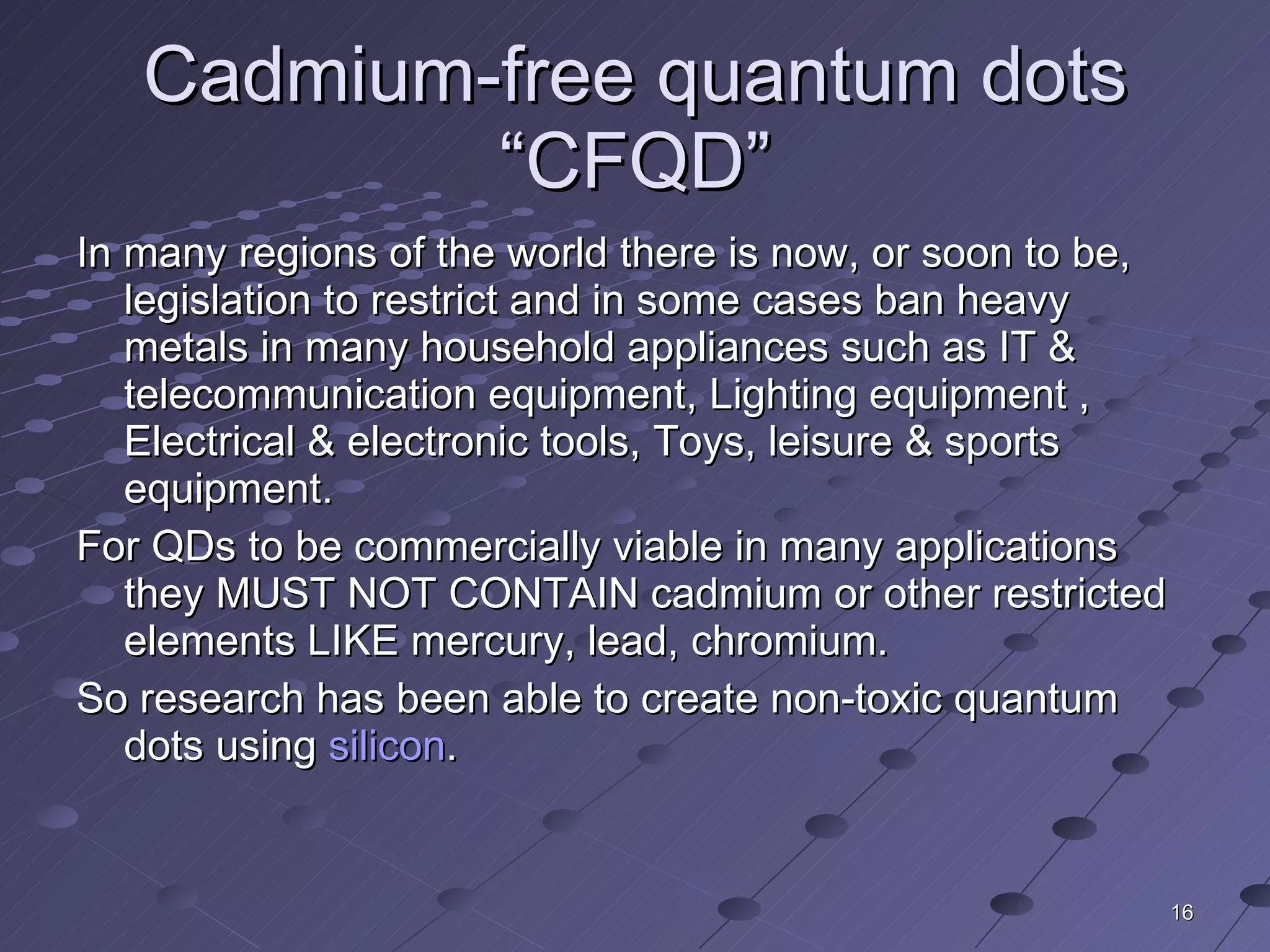 Quantum dots ppt | PPT