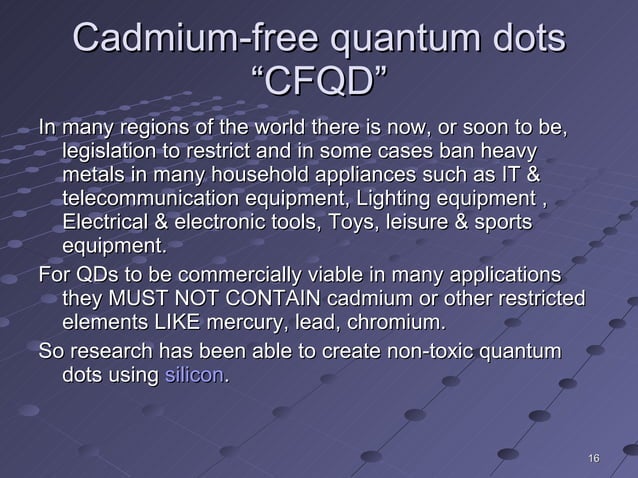 Quantum dots ppt | PPT