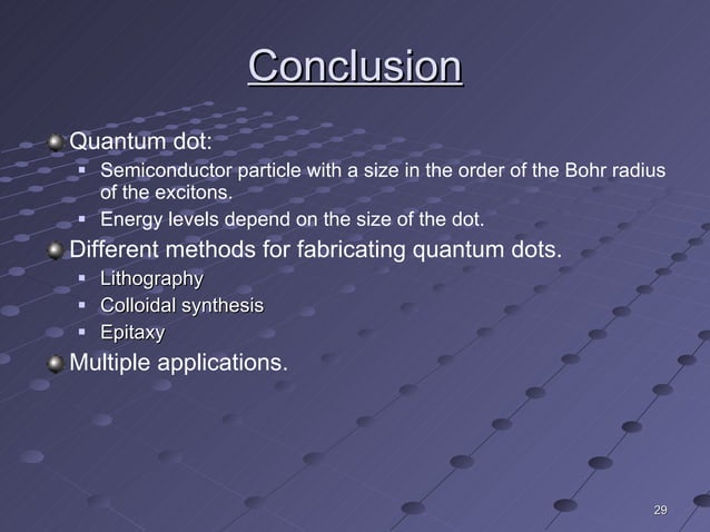 Quantum dots ppt | PPT