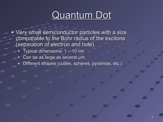 Quantum dots ppt | PPT