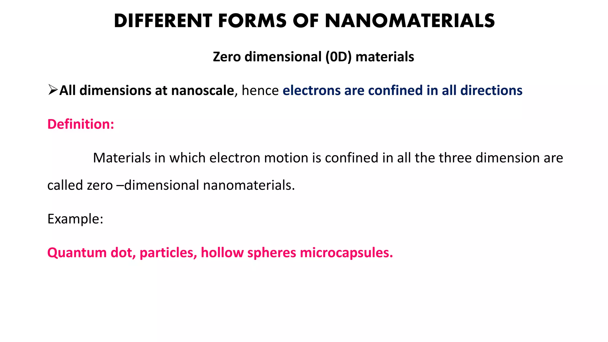 quantum dots and forms of nanomaterials.ppt